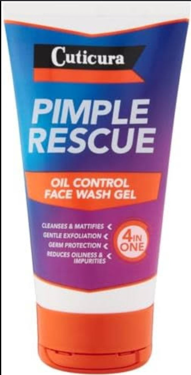 Cuticura Pimple Rescue Oil Control Face Wash Gel 150ml – Dot Mall Store